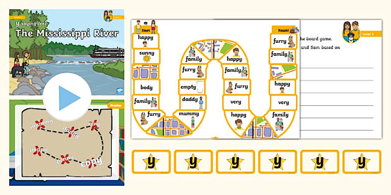 'y' saying /ee/ Lesson Pack - Level 5 Week 14 Lesson 1 Activity Pack