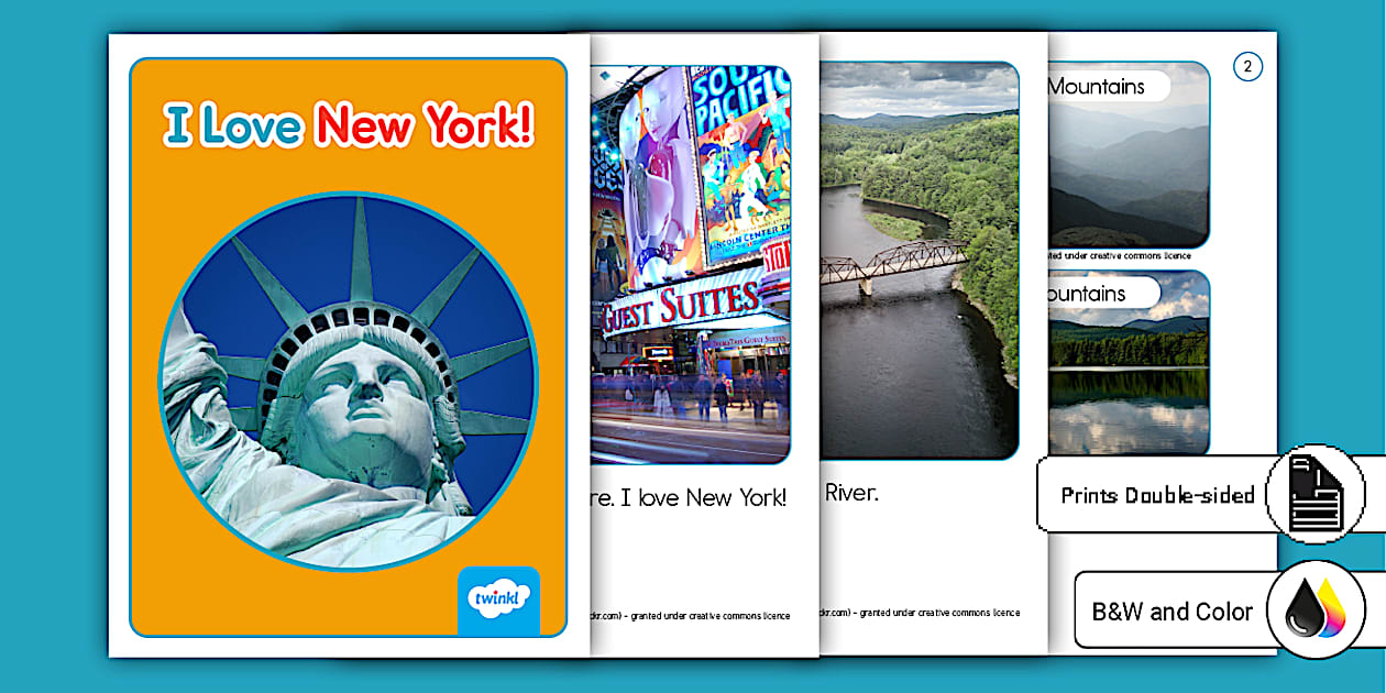 I Love New York! Emergent Reader - Twinkl