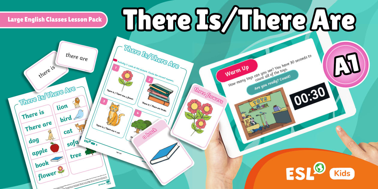 Large English Classes Lesson Pack: There Is/There Are