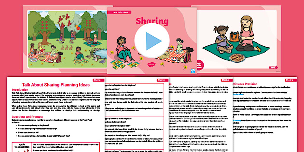 Talk About Sharing Maths PowerPoint and Planning Ideas