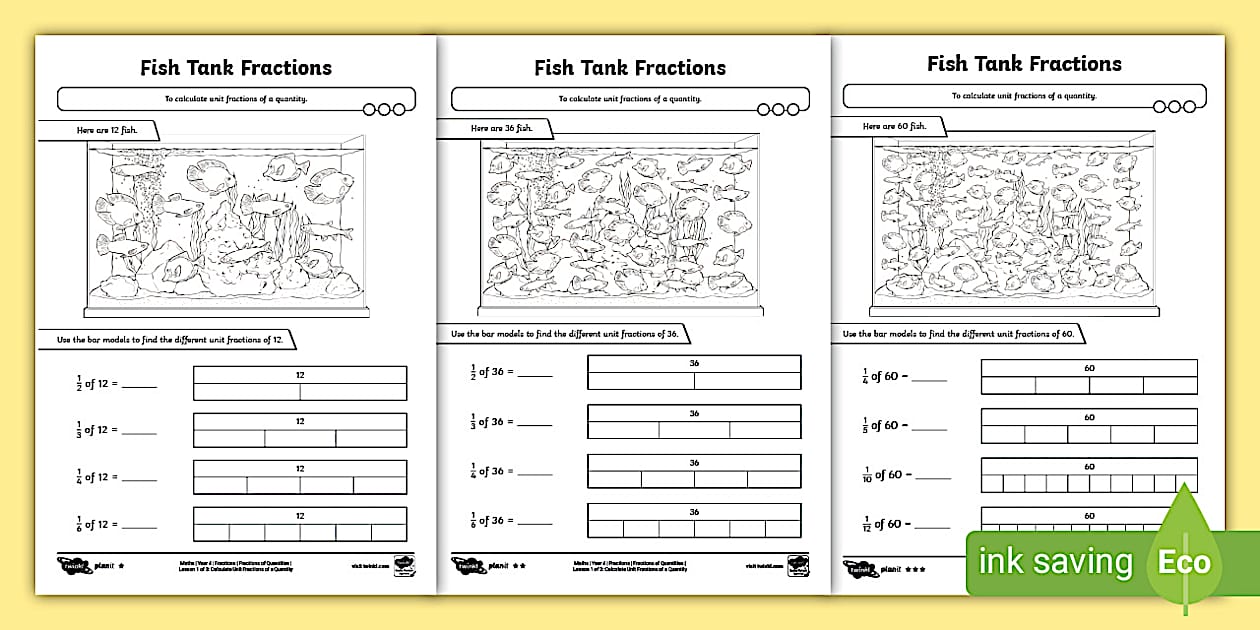 👉 Unit Fractions of a Quantity: Differentiated Activity Sheet
