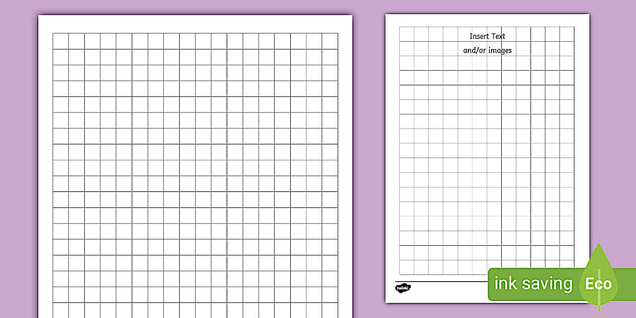 👉 1.5cm Squared Paper Editable - Twinkl - Maths - Twinkl