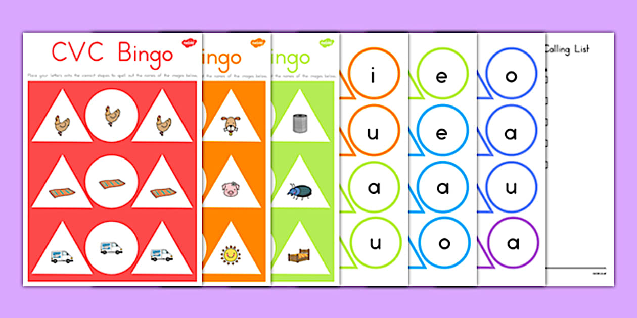 CVC Bingo Game (teacher made) - Twinkl