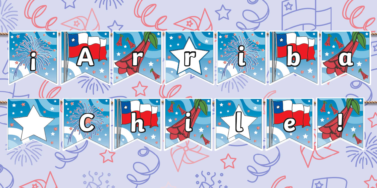 Banderines en Punta: ¡Arriba Chile! (professor feito)