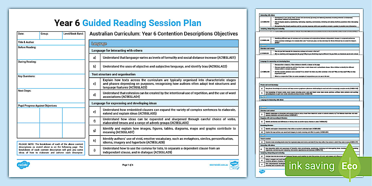 Great Guided Reading Year 6 Lesson Plan | Primary Resources