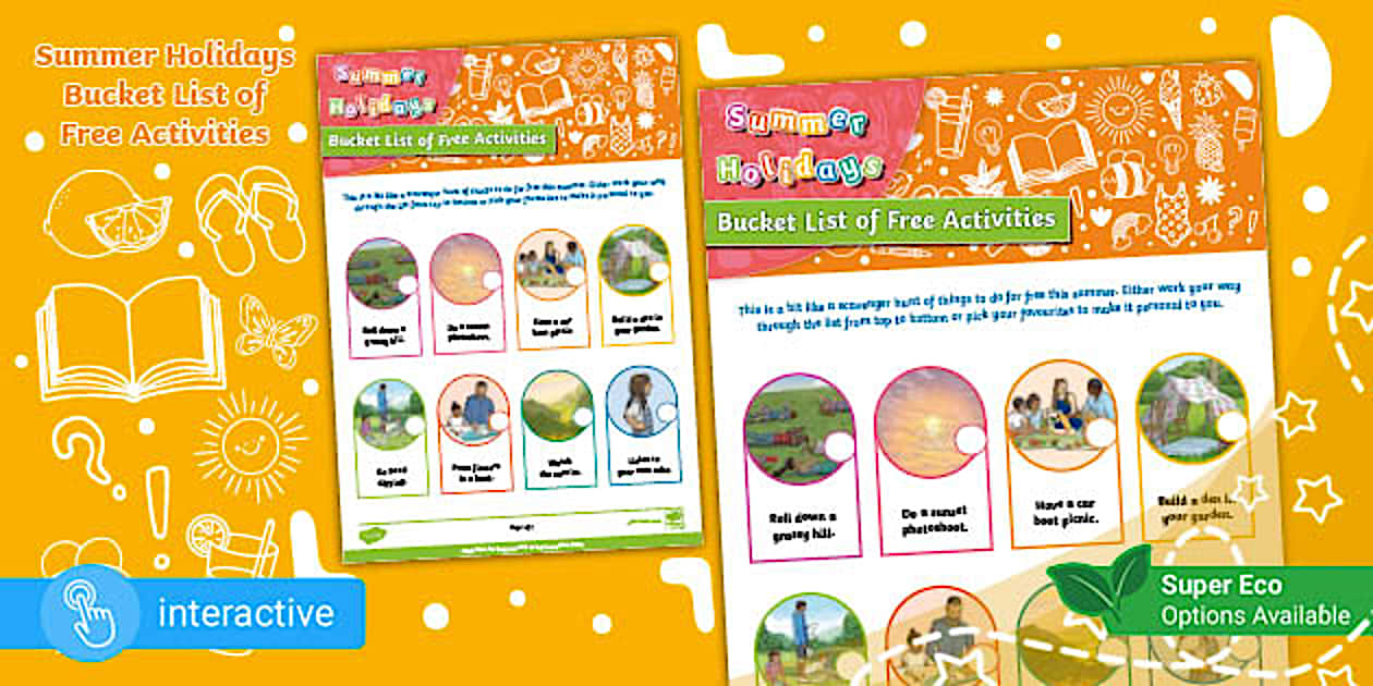 Summer Activity Ideas | Parents Resource Age 5-11 - Twinkl