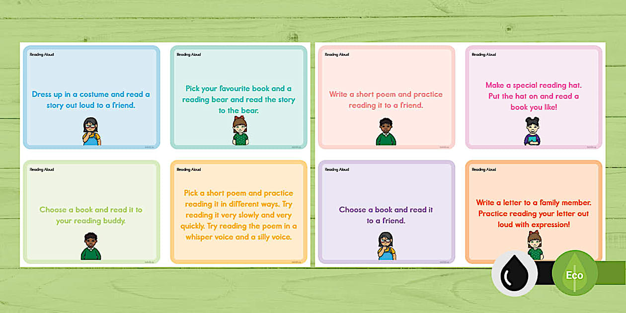Reading Aloud Challenge Cards (teacher made) - Twinkl