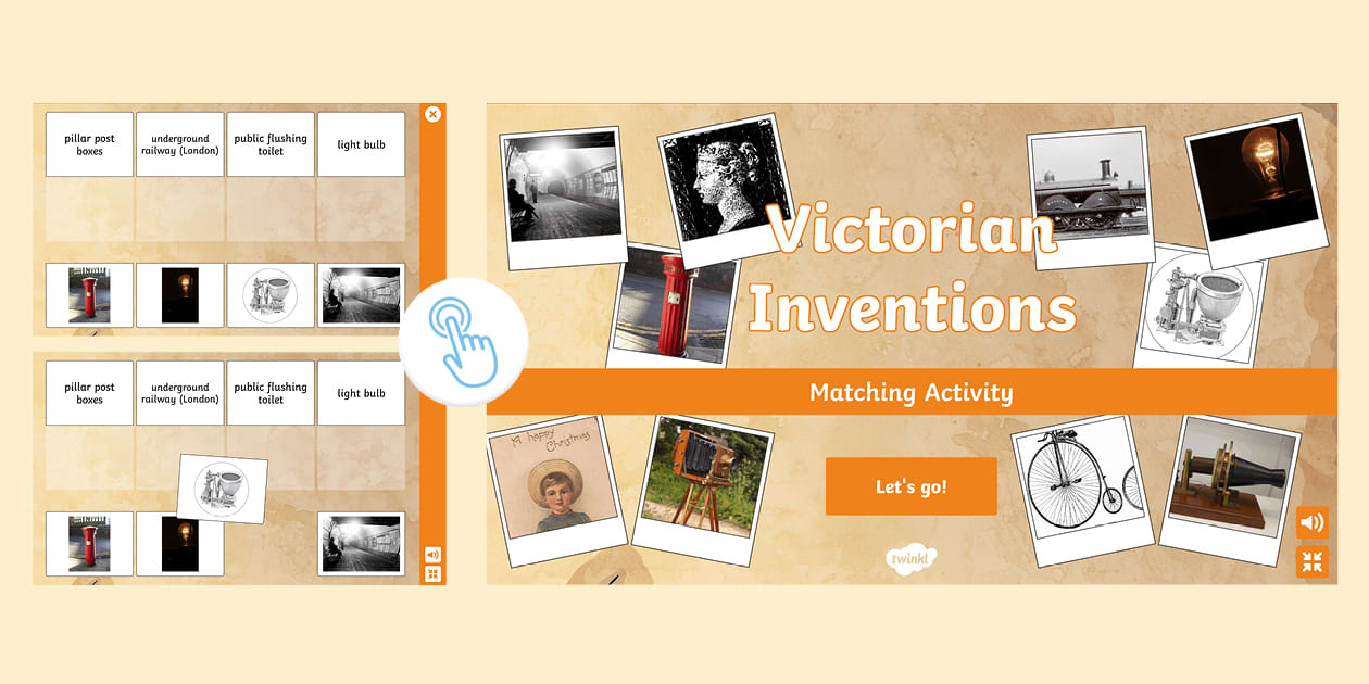 Victorian Inventions Interactive Matching Activity - Twinkl