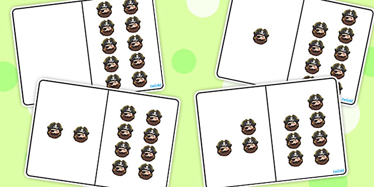Pirate Counting Number Bonds to 10 (teacher made) - Twinkl