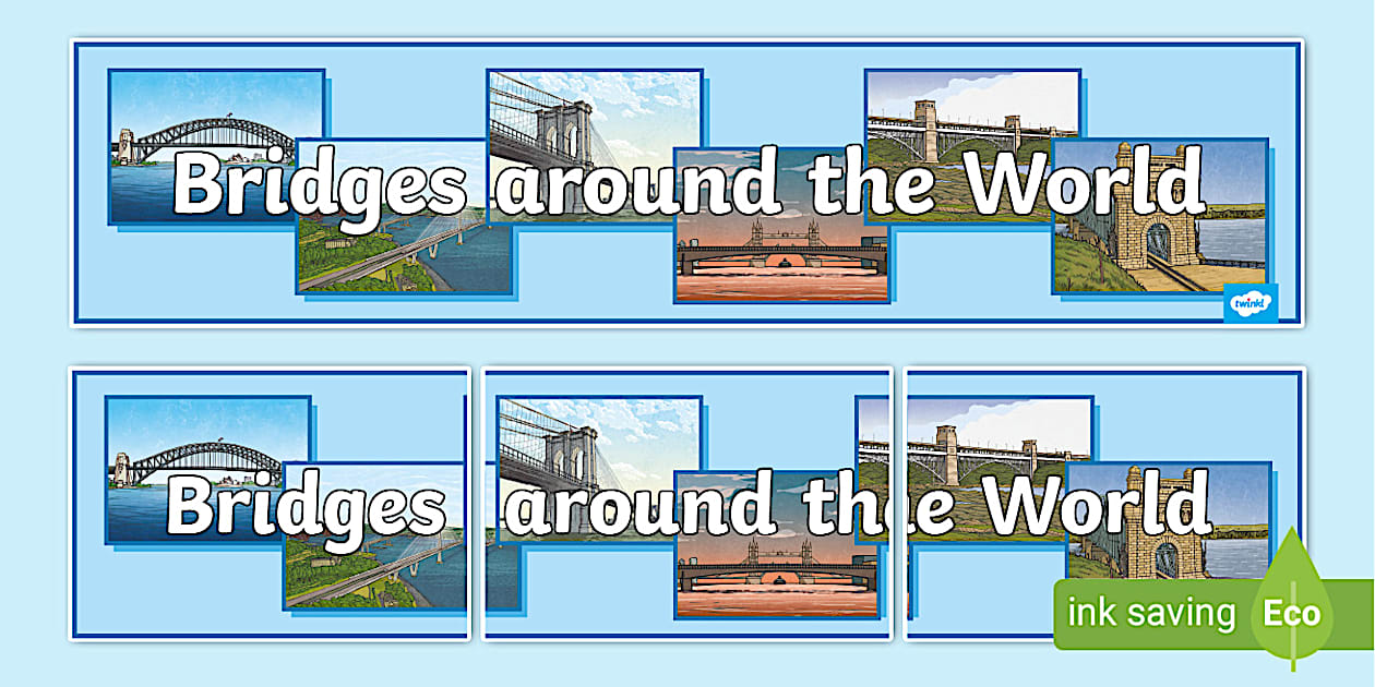 Bridges around the World Display Banner (teacher made)