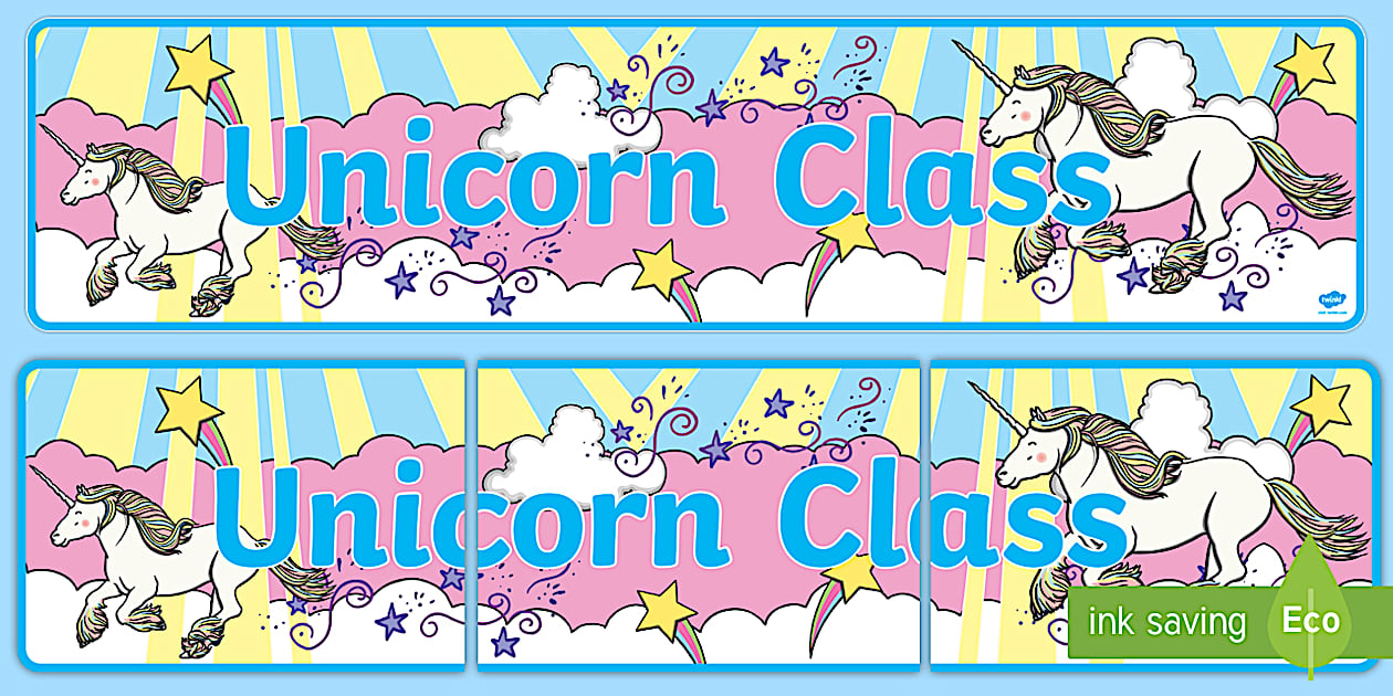 Unicorn Banner - Primary Display Resources (teacher made)