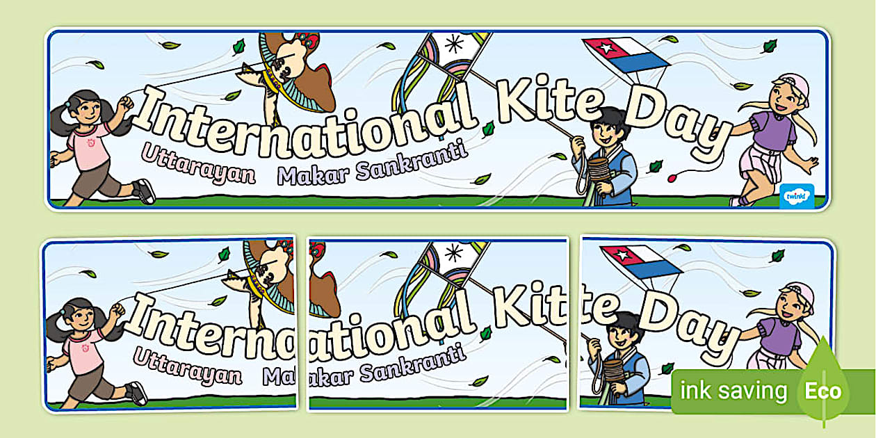 International Kite Day Display Banner (Teacher-Made)