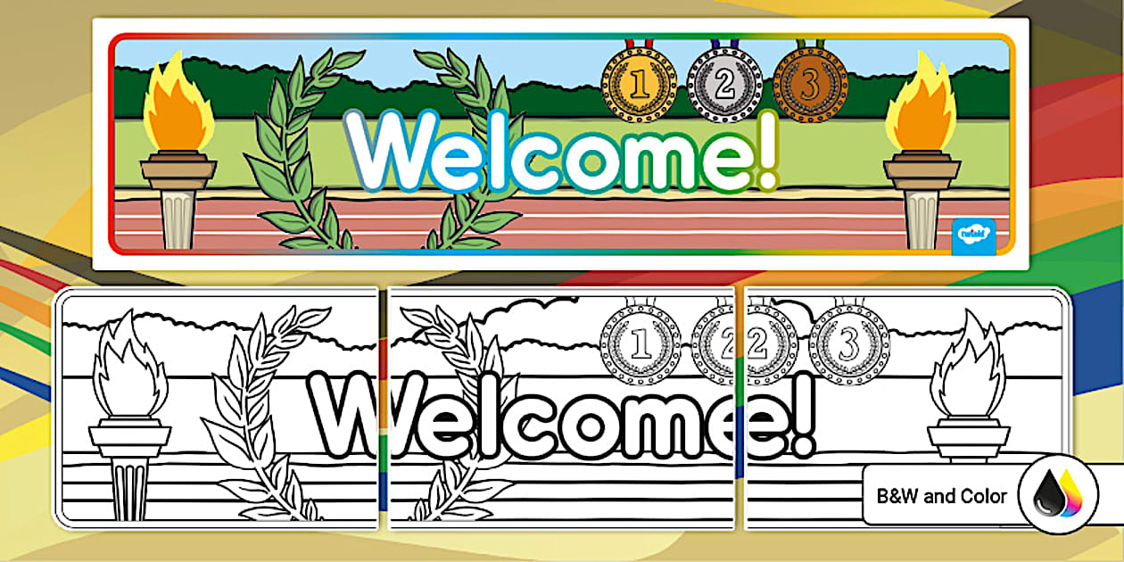 Summer Games Welcome Banner - Twinkl