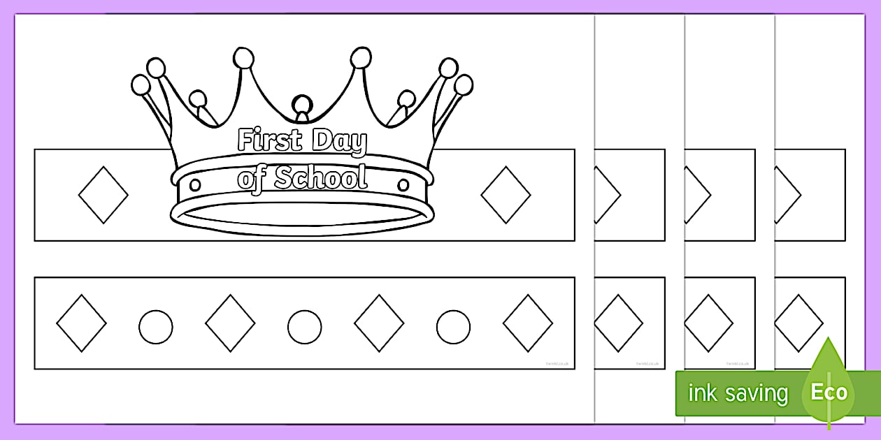 Editable Start and End of Year Grade Crowns Activity