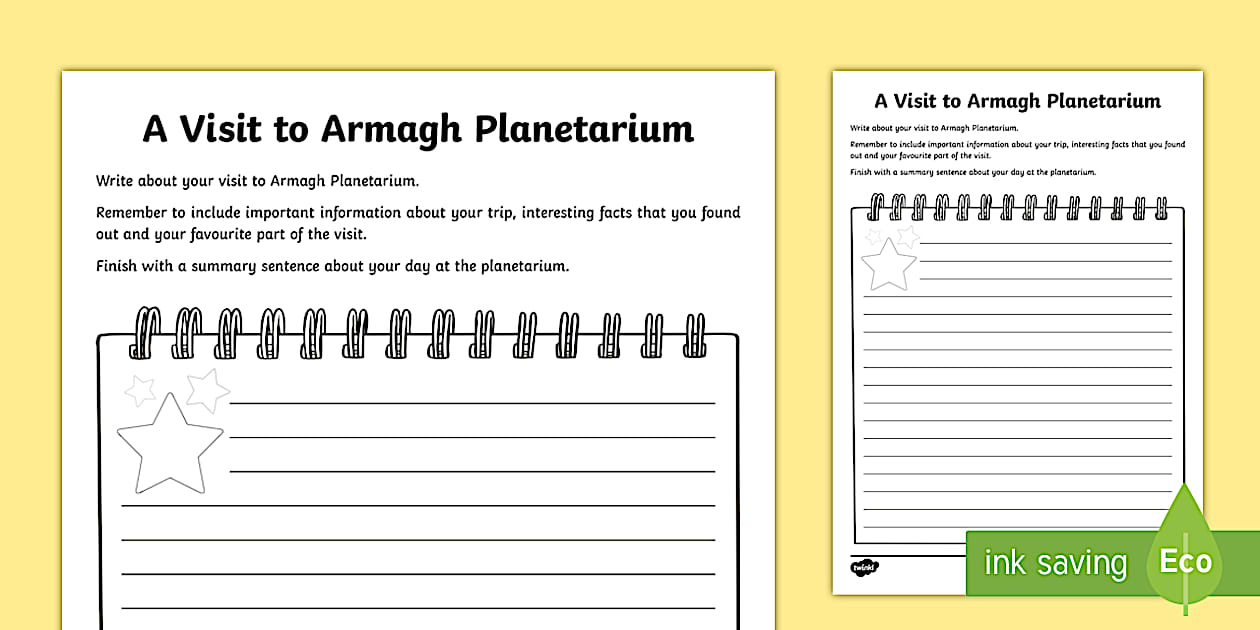 A Visit to Armagh Planetarium Worksheet (teacher made)
