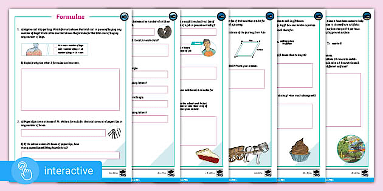 👉 Supporting White Rose Maths Year 6: Algebra: Formulae