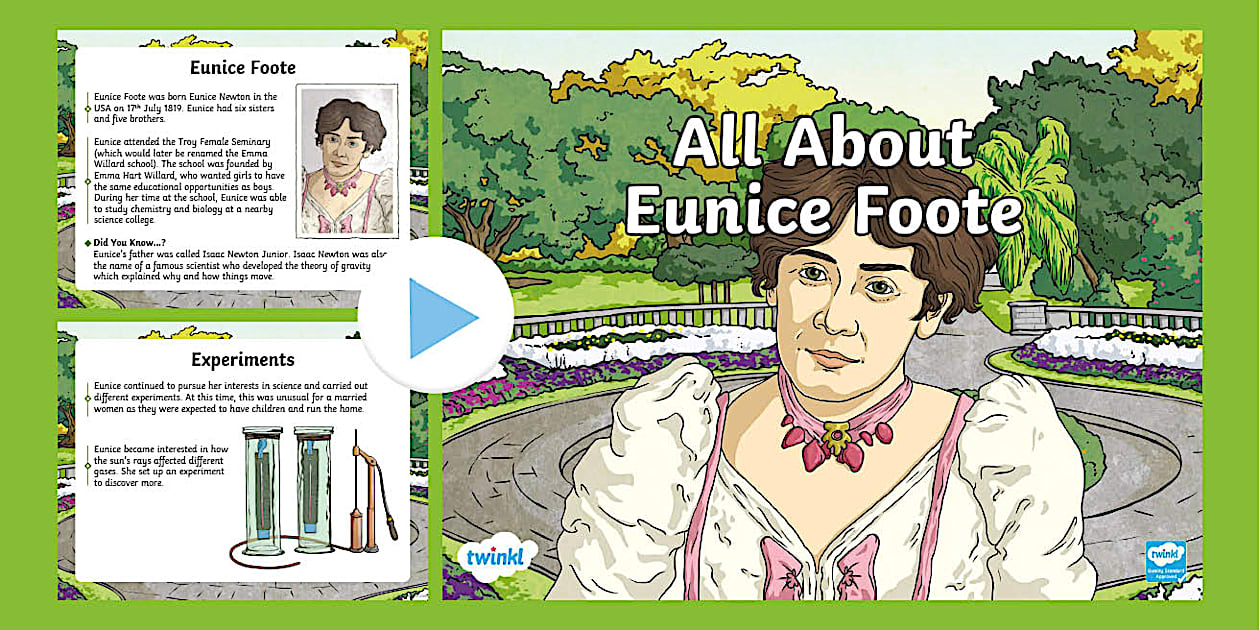 KS2 All About Eunice Foote PowerPoint (teacher made)