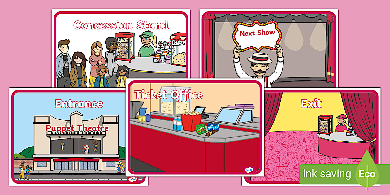 Puppet Area Role Play Signs (teacher made) - Twinkl