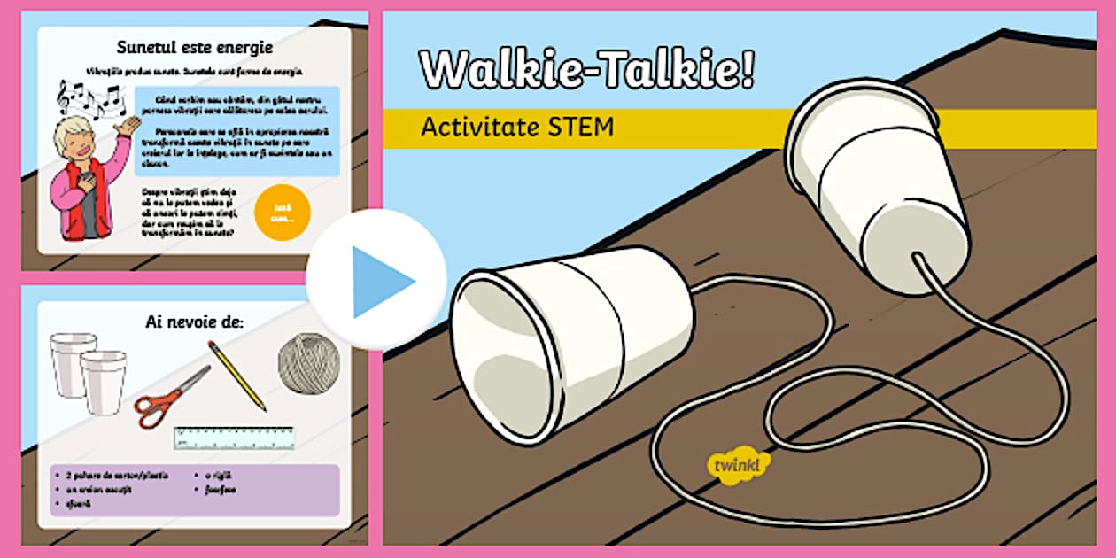 Walkie-talkie! Activitate STEM - Prezentare PowerPoint