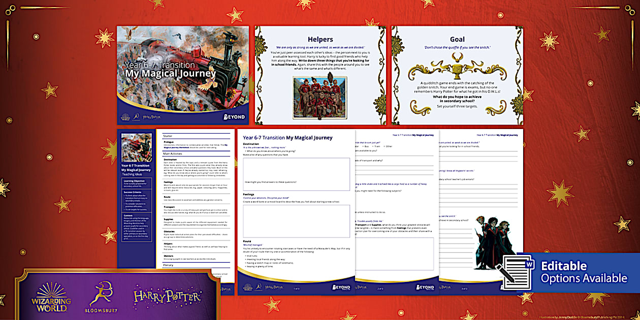 Harry Potter: My Magical Journey Y6-7 Transition - Twinkl