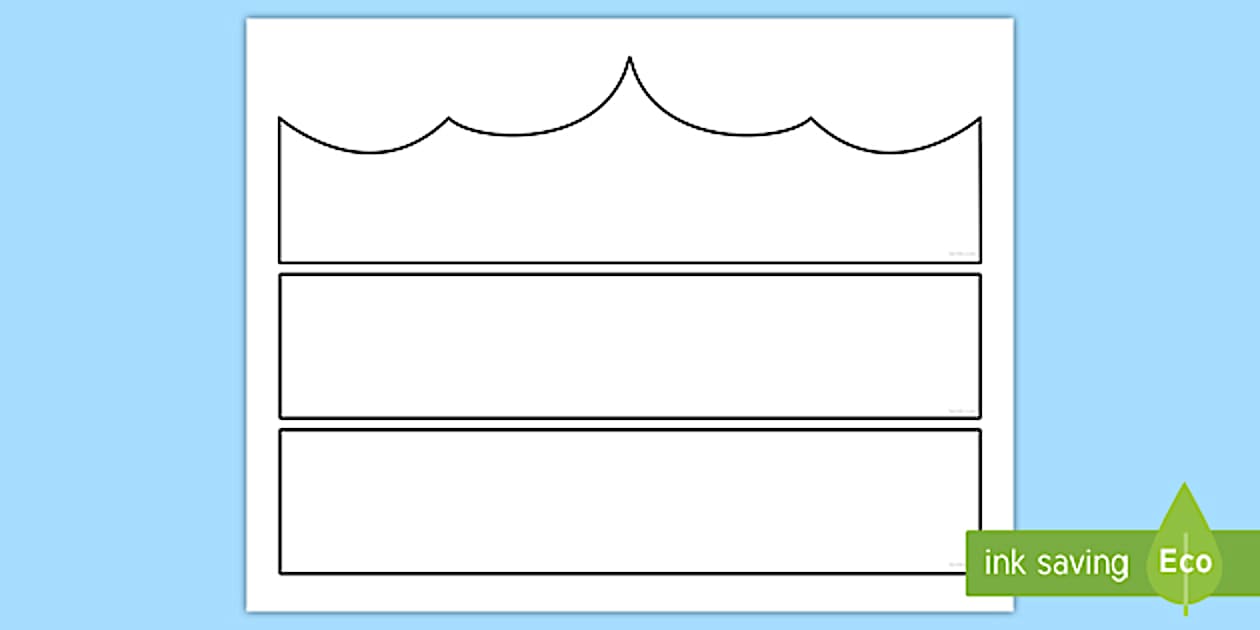 Blank Crown Template | Kindergarten Printable Craft Resource