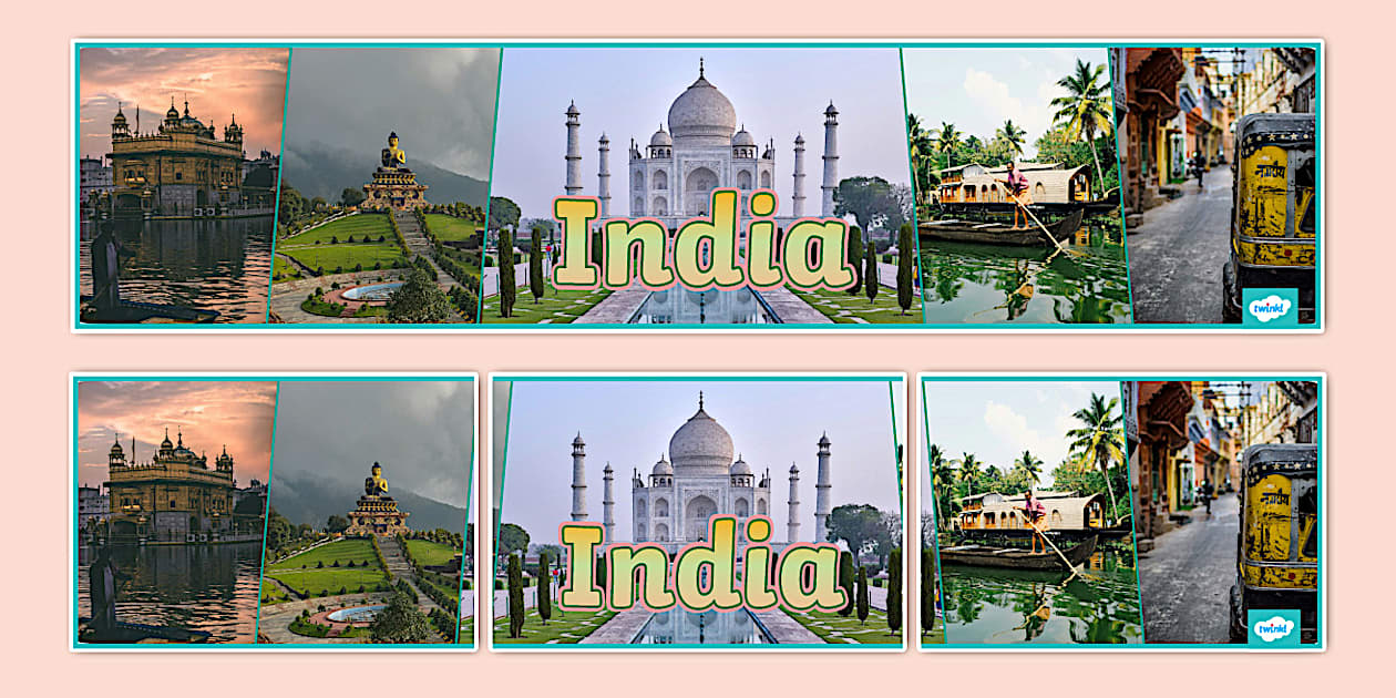 India Photo Display Banner (professor feito) - Twinkl