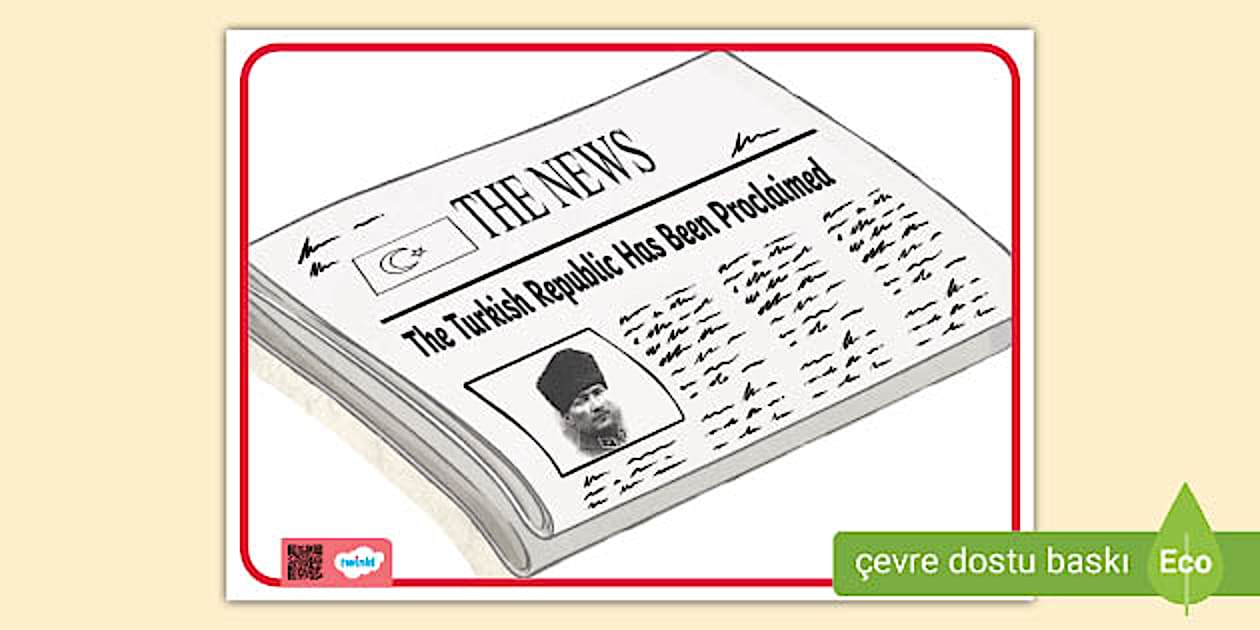 The Turkish Republic Has Been Proclaimed | Newspaper