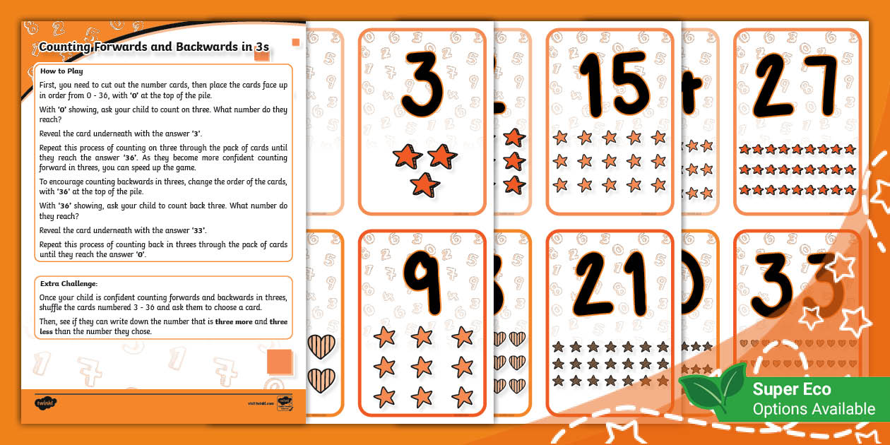 👉 Counting in 3s Activity (Ages 6 - 7) (teacher made)