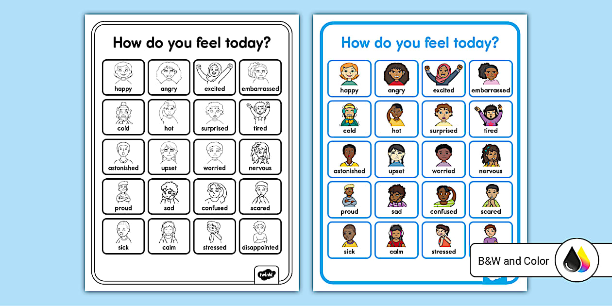 How Do You Feel Today? Poster | Emotions Teaching Resources