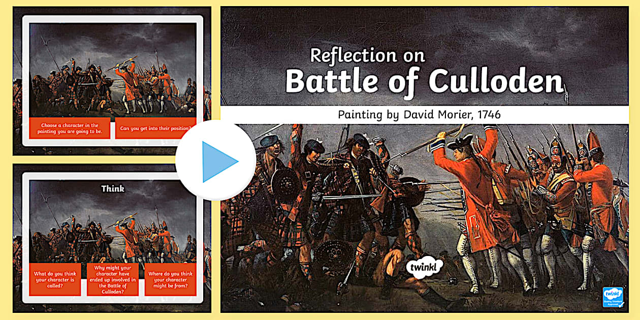 The Battle of Culloden Painting Activity PowerPoint - Twinkl