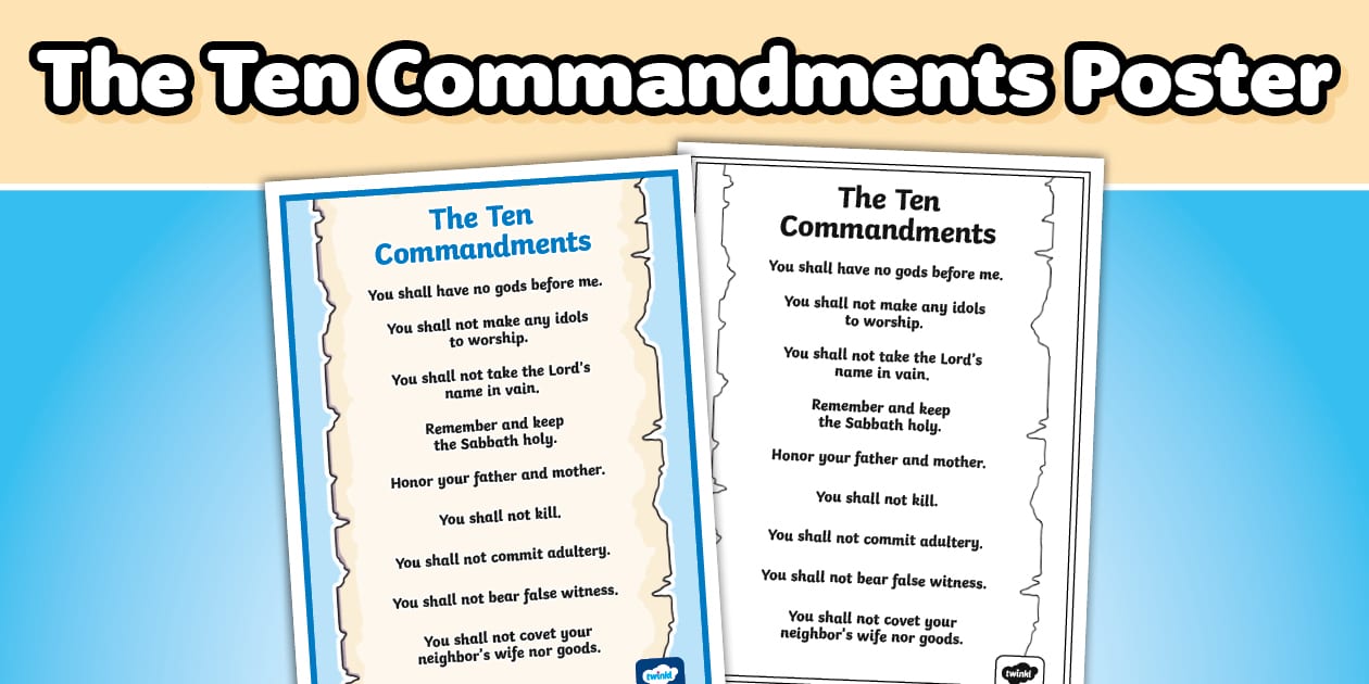 The Ten Commandments Poster