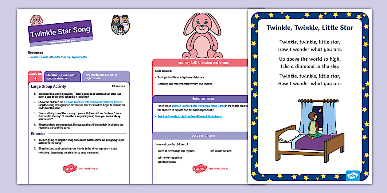 Level 1 Twinkle, Twinkle, Little Star Large Group Activity