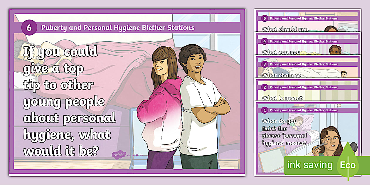 RSHP Puberty and Personal Hygiene Blether Stations - Twinkl