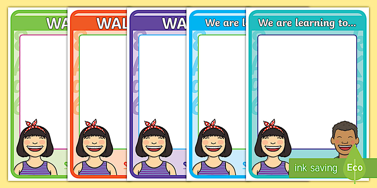 WALT Display Posters (teacher made) - Twinkl