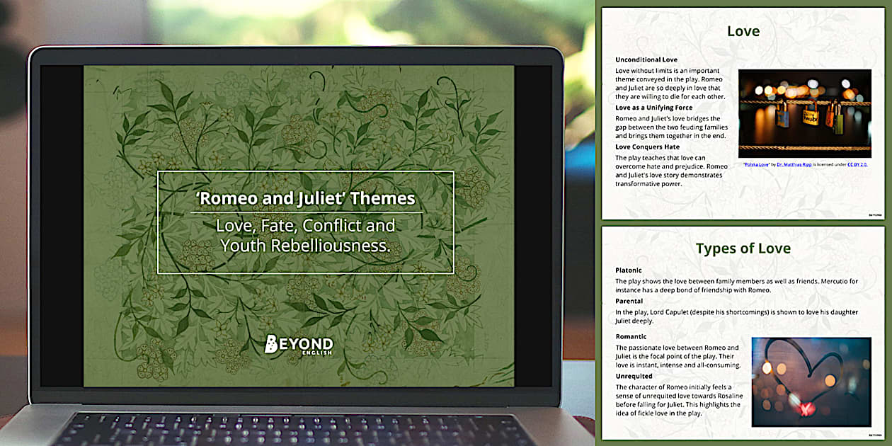 'Romeo and Juliet' Themes PowerPoint (teacher made) - Twinkl