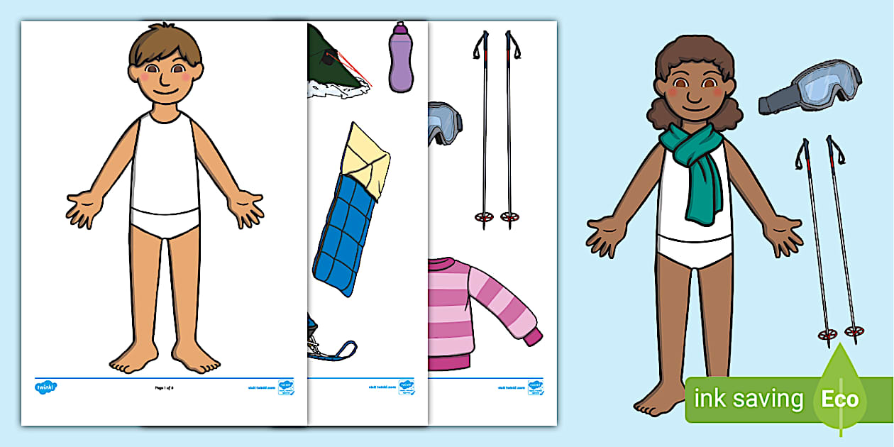 Arctic Outfit Activity - Geography - Activities - Twinkl