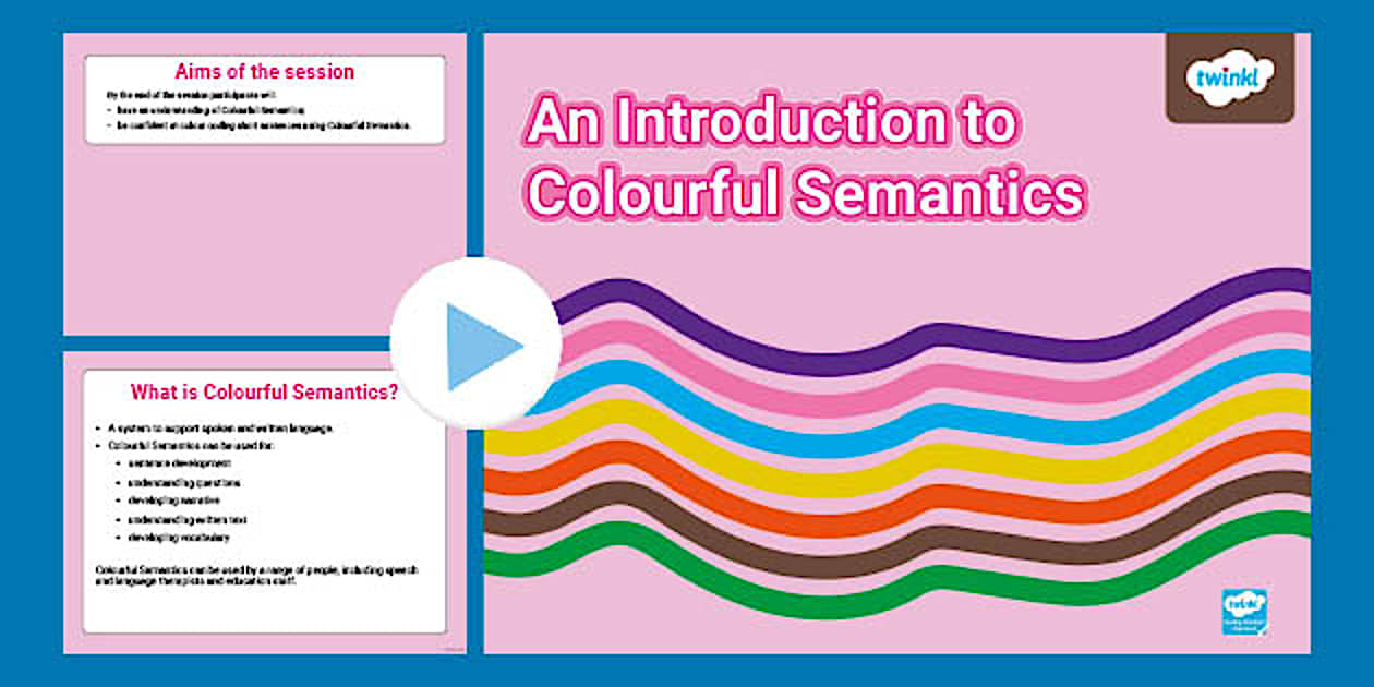 Introduction to Colourful Semantics PowerPoint - Twinkl