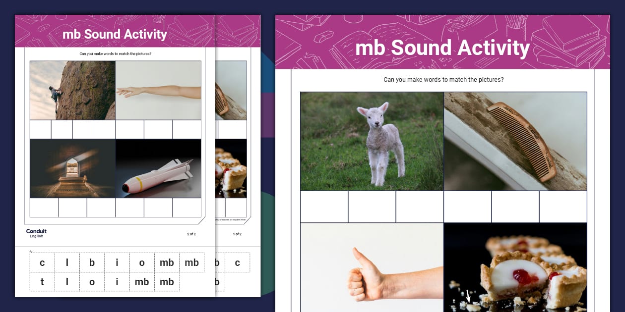 Reinforcing Sounds: 'mb' Sound Activity (teacher made)