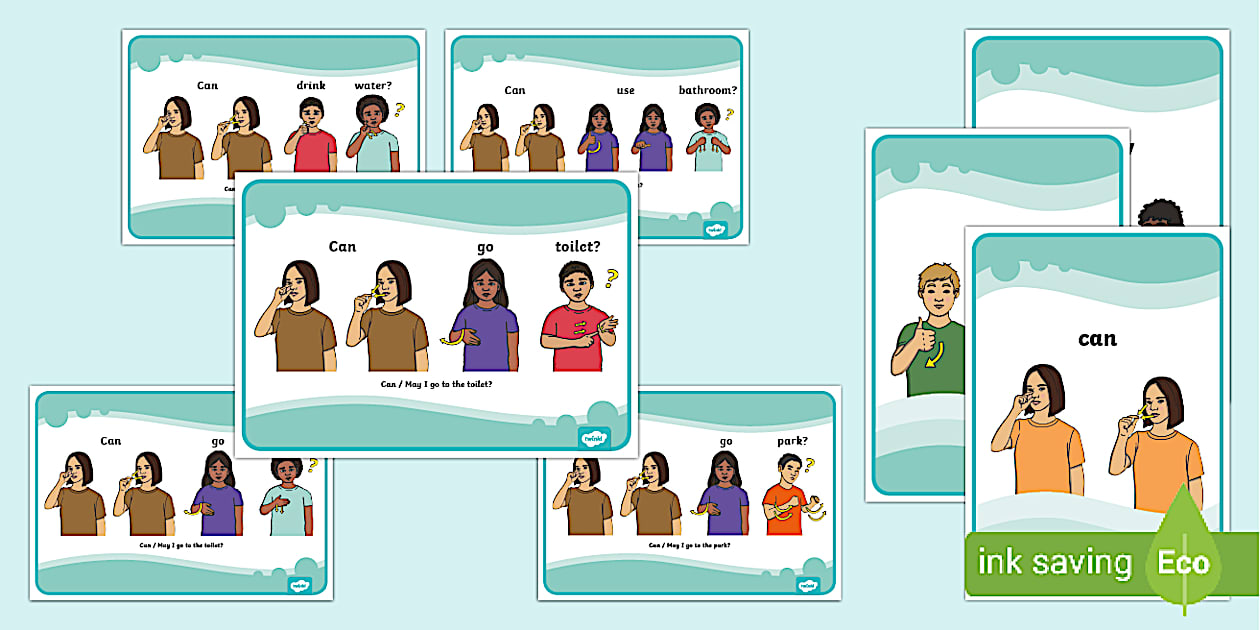 Auslan Sentence Starters Display Posters - Twinkl