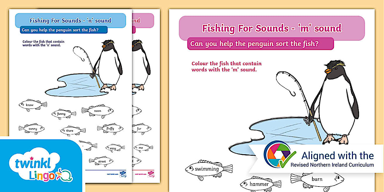 Phase 3a Fishing For Sounds (teacher made) - Twinkl