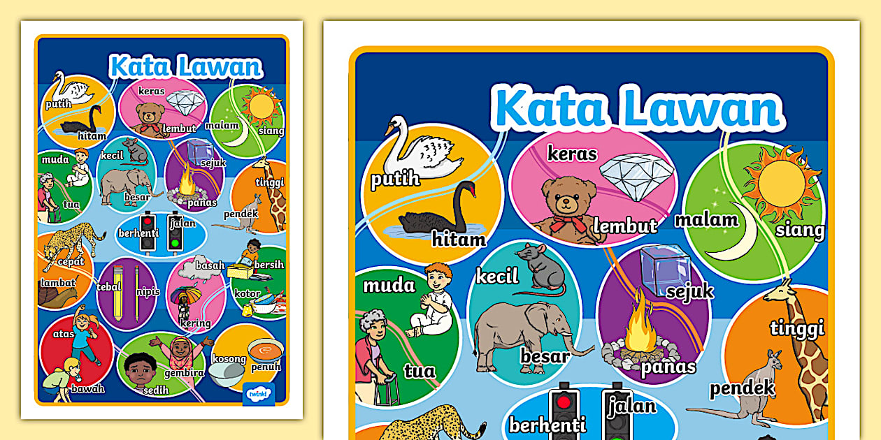 Poster Kata Lawan