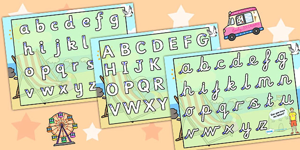 Seaside Themed Letter Writing Worksheet (teacher made)