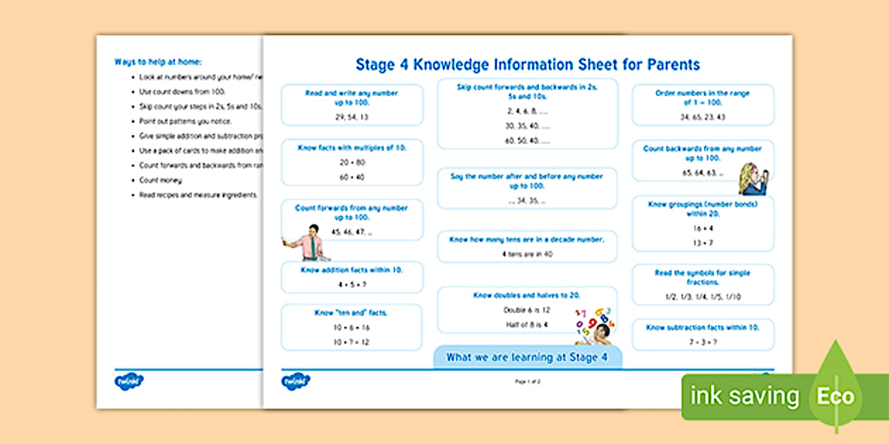 Stage 4 Knowledge Information Guide for Parents - Twinkl