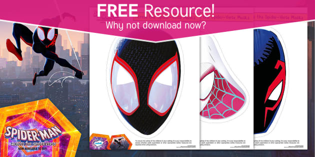 FREE Spider-Man: Dramatic Play Masks (teacher made) - Twinkl