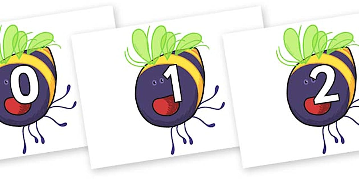 Numbers 0-100 on Bumblebee to Support Teaching on The Crunching Munching