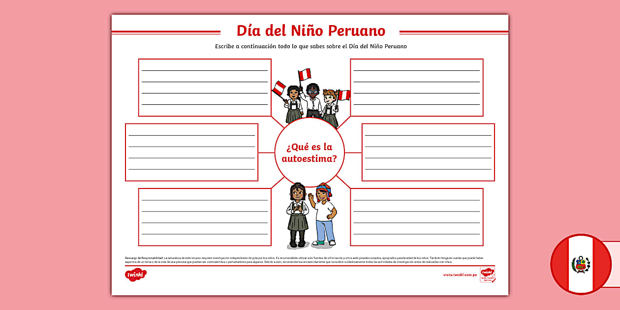 Mapa conceptual del Día del Niño Peruano | Twinkl - Twinkl