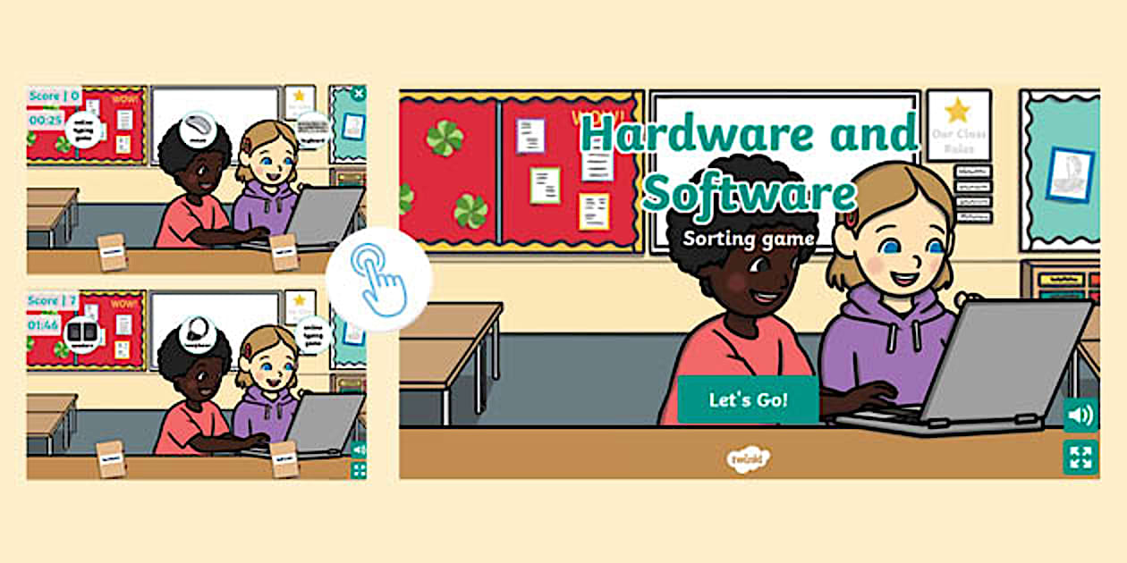 Hardware and Software Sorting Game (teacher made) - Twinkl Hardware and Software Sorting Game (teacher made) - Twinkl