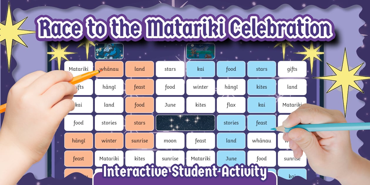 Race to the Matariki Celebration Board Game