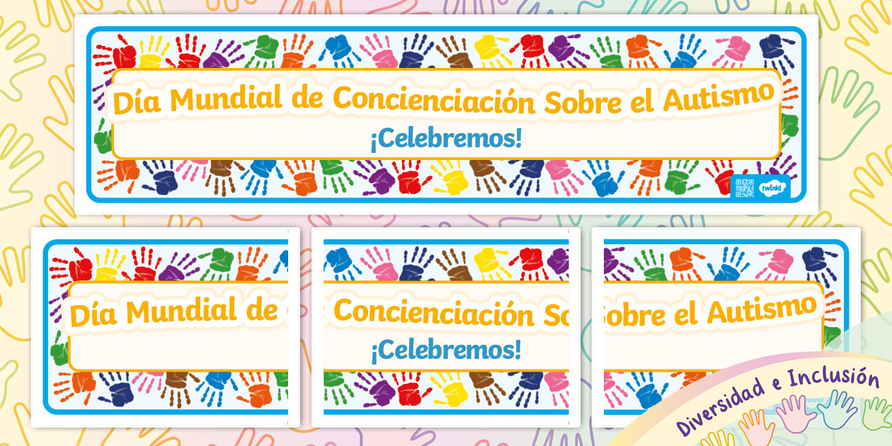Cartel del Día Mundial del Autismo - Twinkl