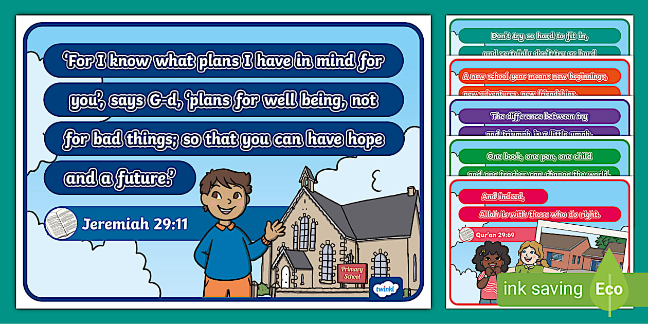 Back to School Worldview Quotes and Wishes (teacher made)